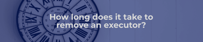 How to remove an executor from a will. - Darwin Gray